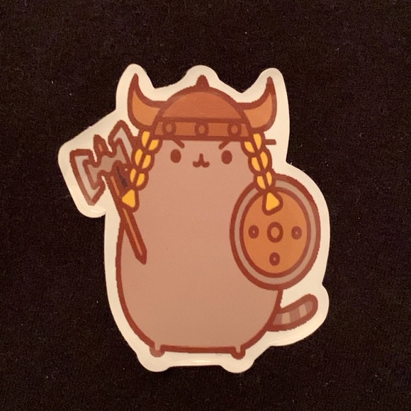 Accessories | 1 In Bundle Pusheen Viking Sticker | Poshmark